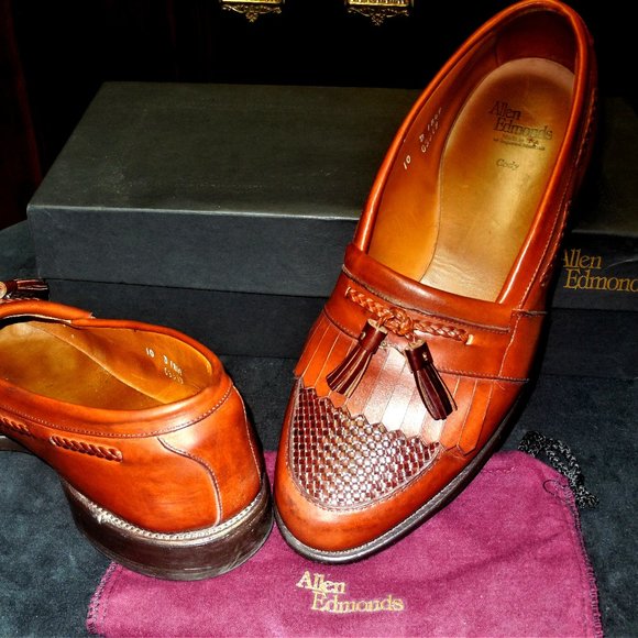 Allen Edmonds | Shoes | Allen Edmonds Mens Brown Tassel Loafer Shoes D ...